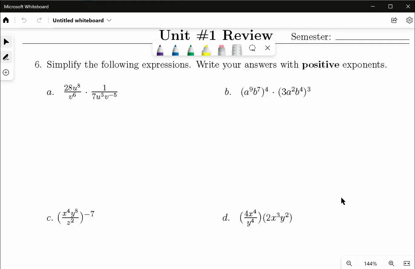 Exponents & Scientific Notation Review