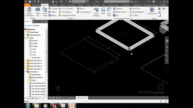 Curso Inventor 2019 Chapas e Estruturas Metálicas | Render Cursos Online