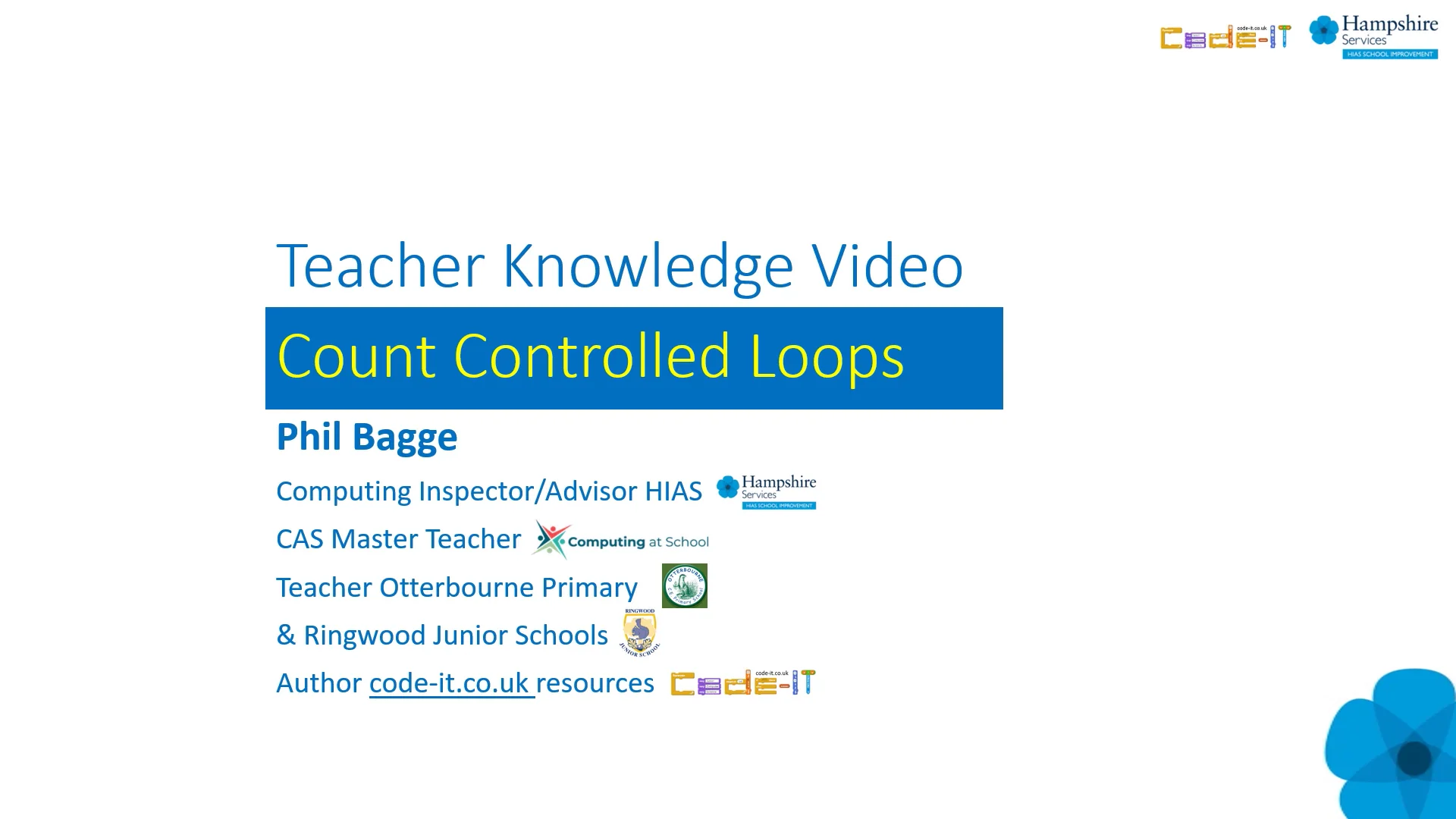 Understanding count controlled loops in algorithm & code