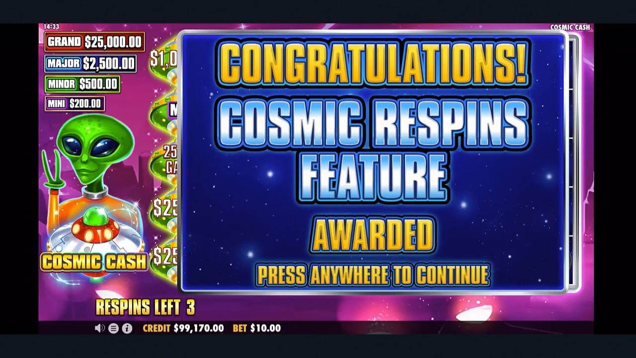 Cosmic Cash | Cosmic Respin | Demo | Pragmatic Play on Vimeo
