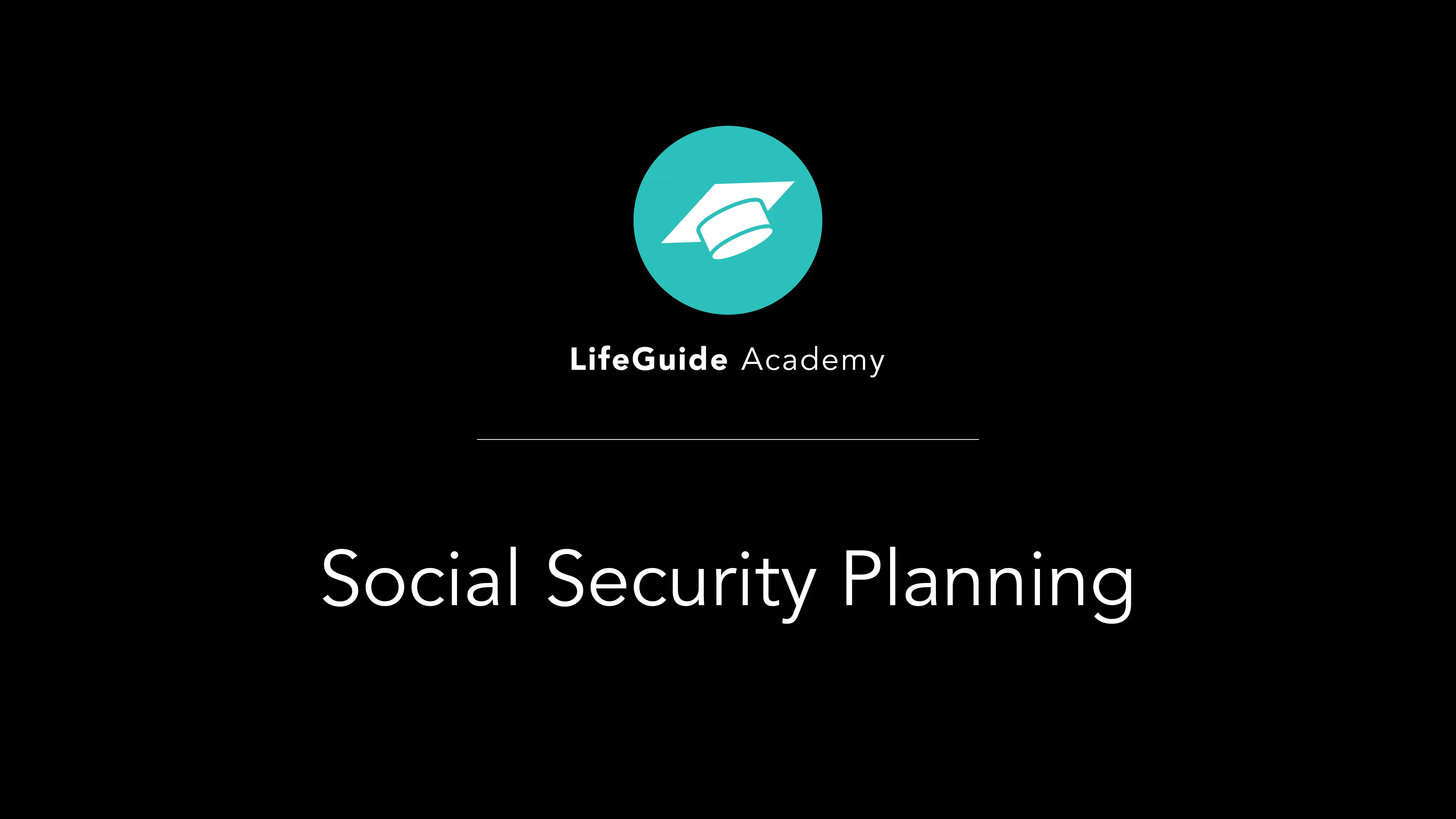 Social Security Planning