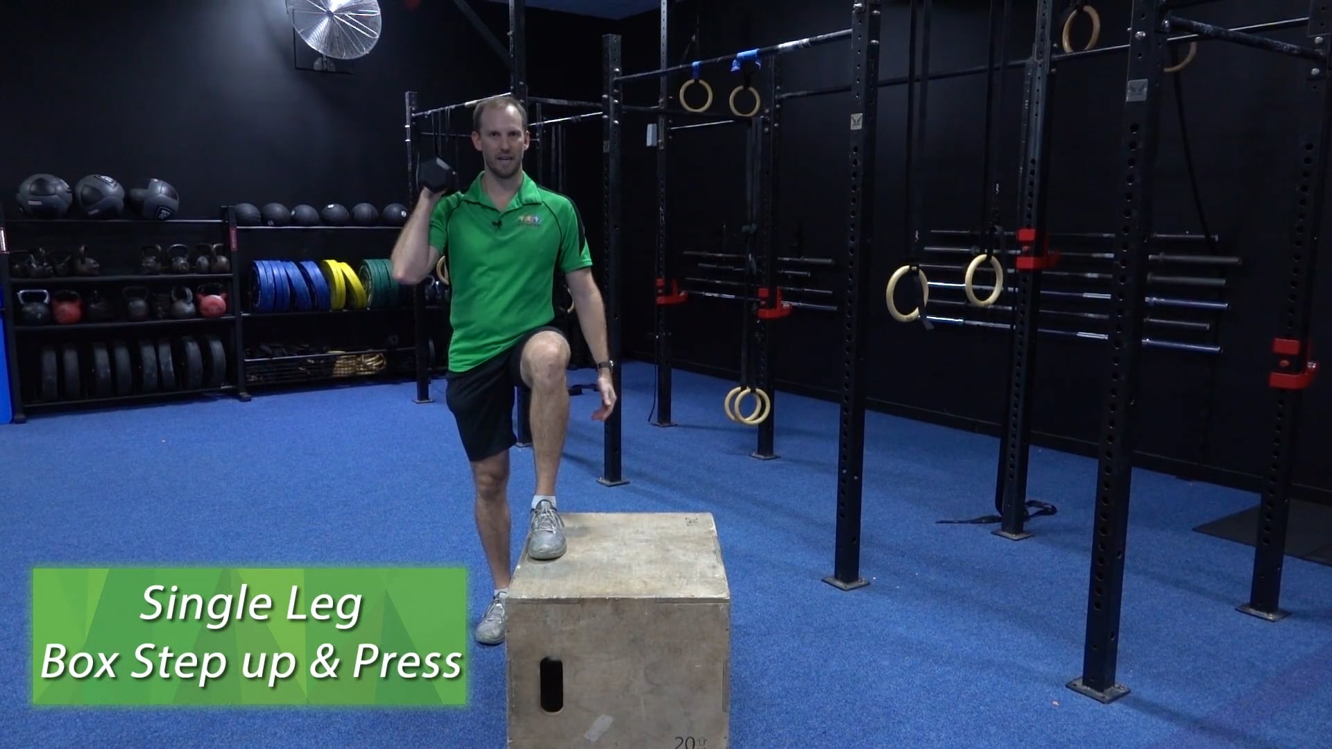 21 Single Leg Step up and press on Vimeo