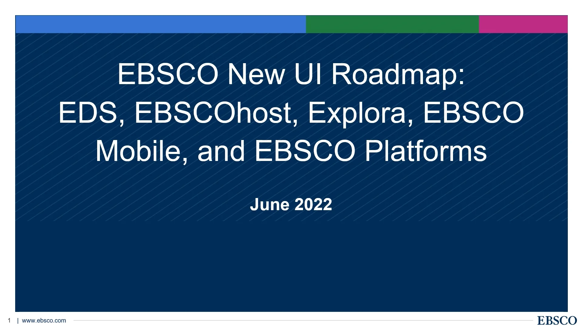 EBSCO Platform Roadmap on Vimeo