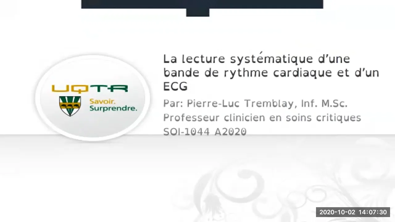 Capsule vidéo_analyse d'une ECG et bande de rythme cardiaque (1) on Vimeo