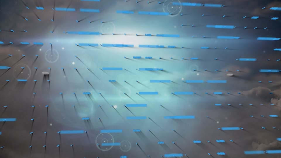 Animation of digital interface and graph with network of connections ...