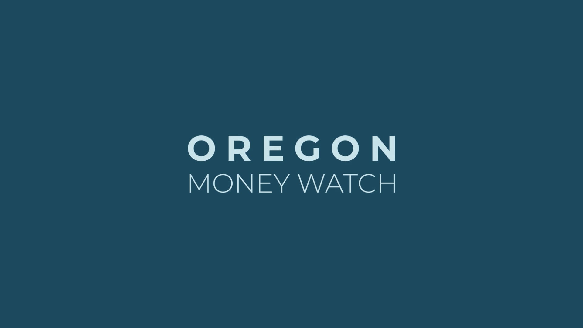 Oregon Money Watch Tutorial on Vimeo
