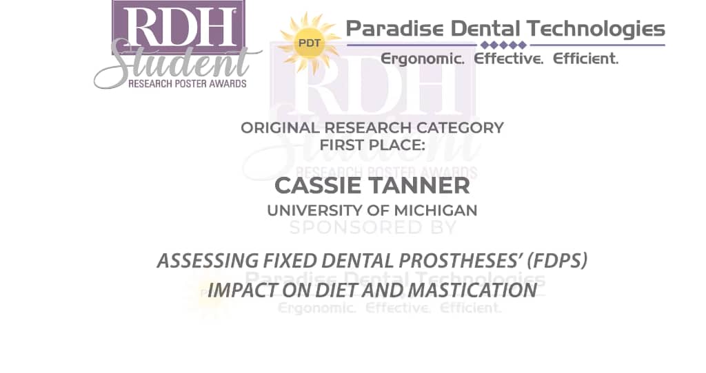 RDH Student Poster winner, Cassie Tanner, RDH on Vimeo