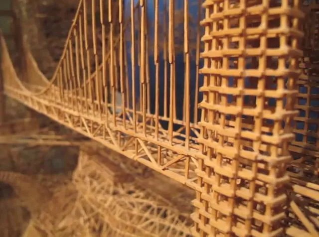 Toothpick Suspension Bridges