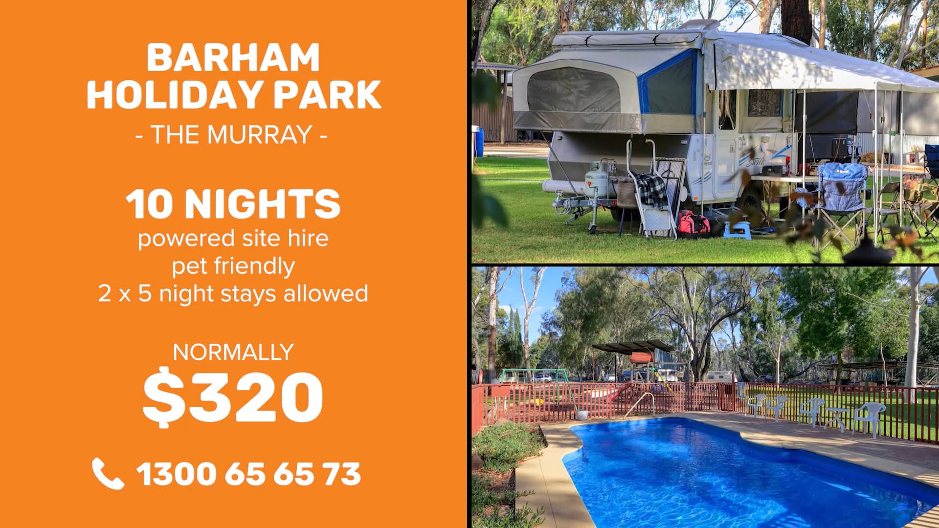 Barham Holiday Park Powered Site - The Murray, NSW on Vimeo