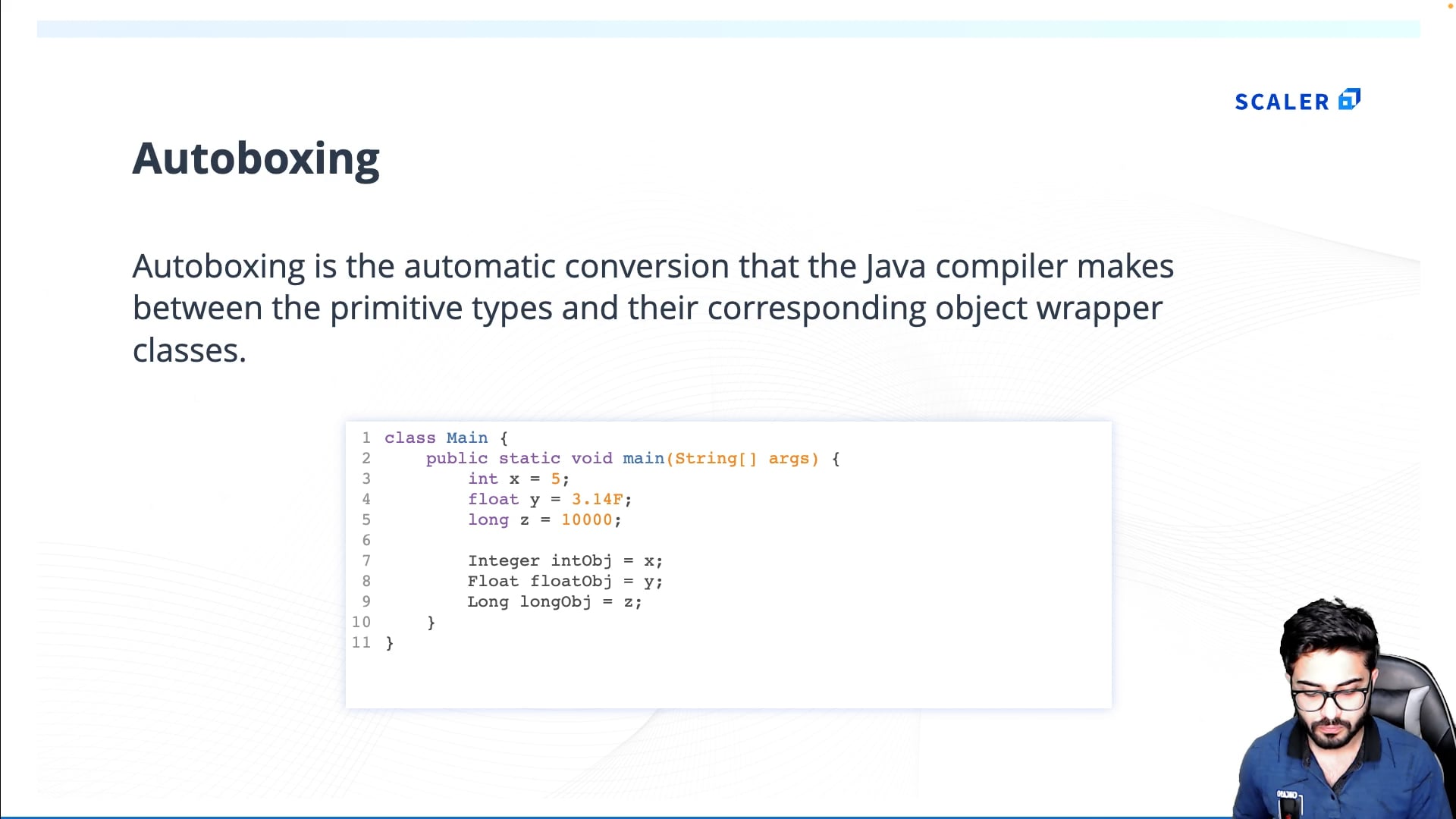 02 - Autoboxing [Autoboxing Unboxing] [Introduction to Java] on Vimeo