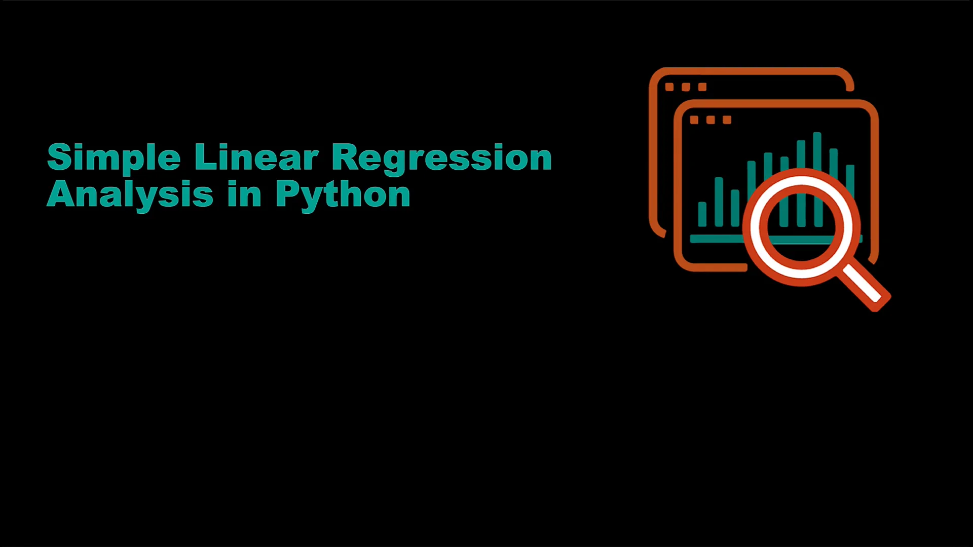 Simple Linear Regression Analysis in Python.mp4 on Vimeo