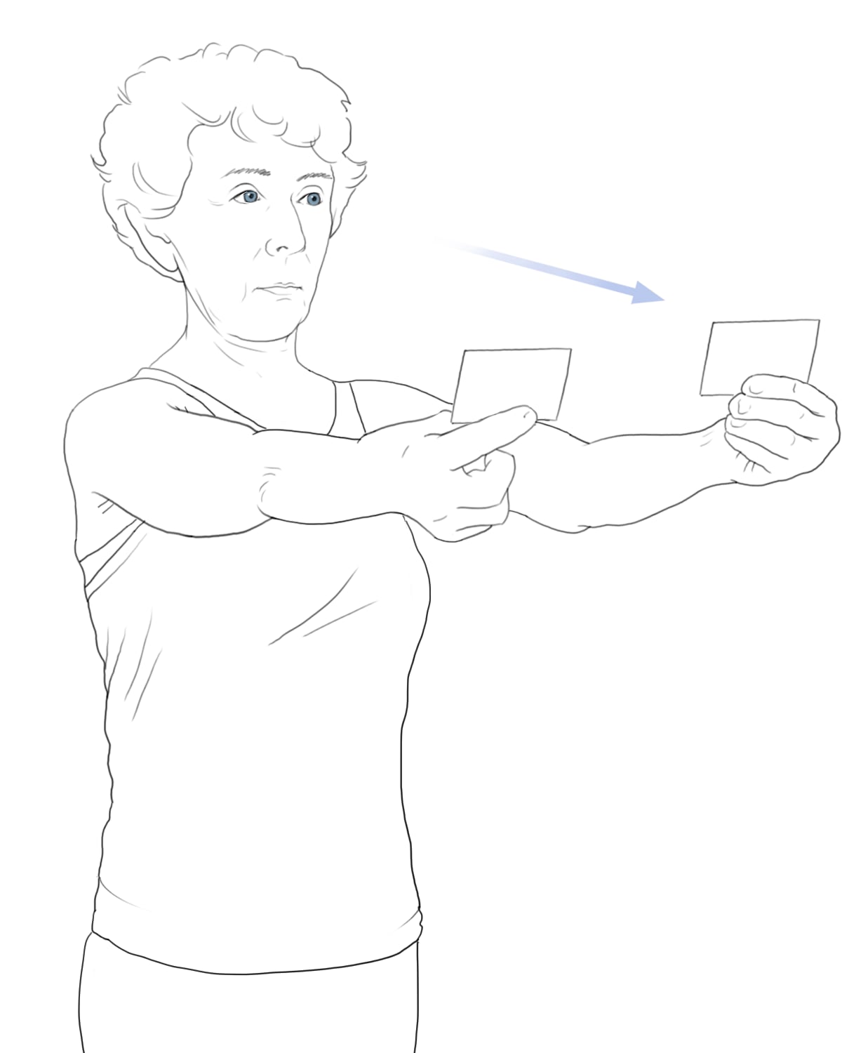 stand_saccades horizontal_two cards_fem on Vimeo