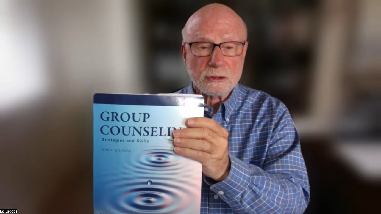 Ed Jacobs (author of the ninth edition of Group Counseling: Strategies ...