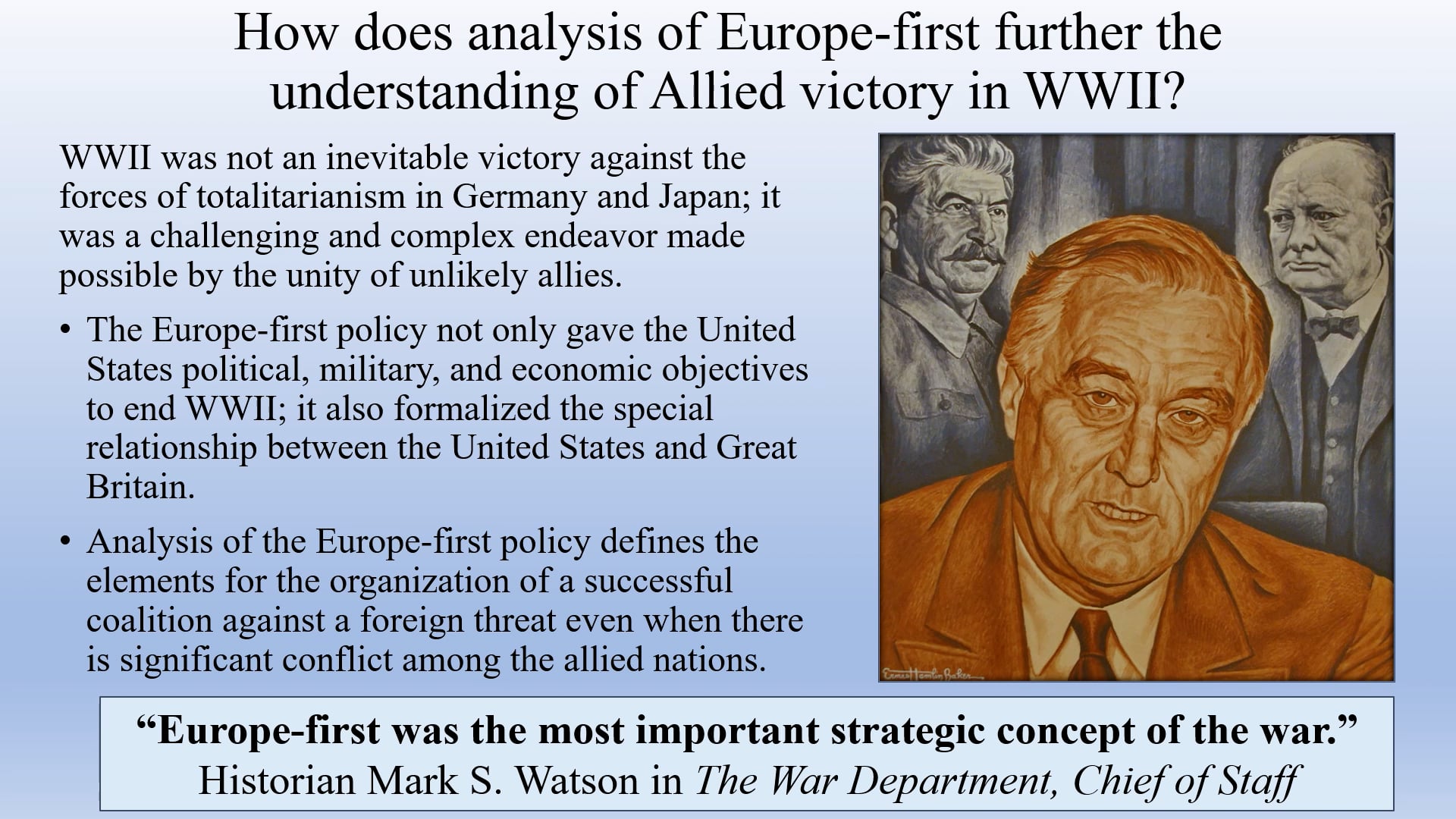 Europe First Policy in World War II.mp4 on Vimeo