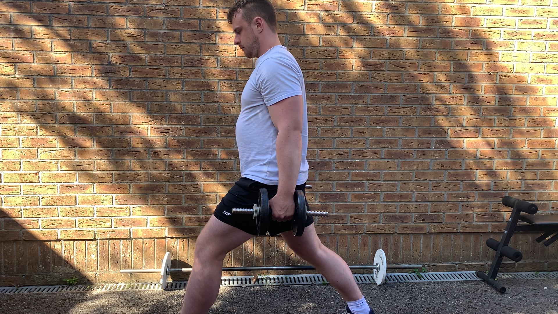 Dumbbell Split Lunges on Vimeo