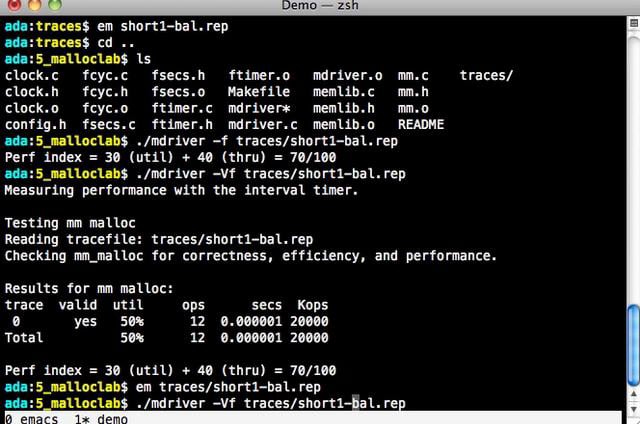 Malloc lab introduction in CS 351: Systems Programming on Vimeo