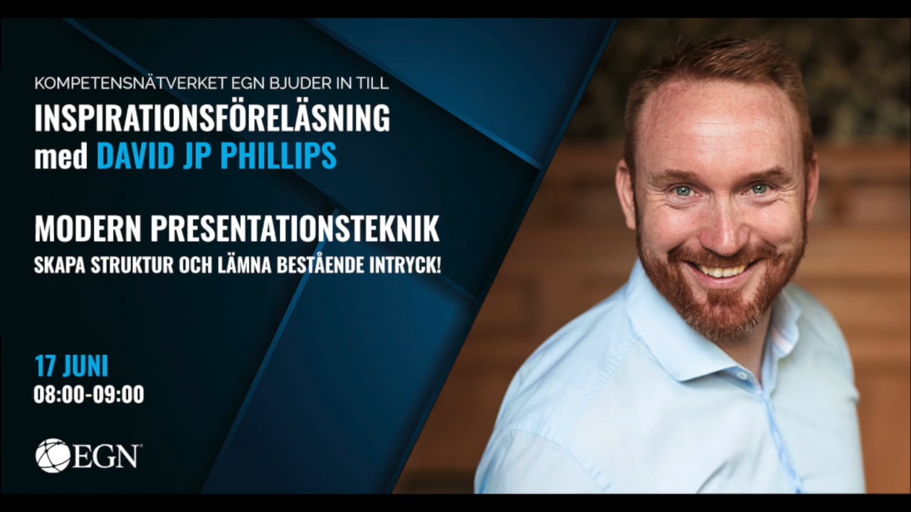EGN Inspiration 17 juni - David JP Phillips - Modern ...