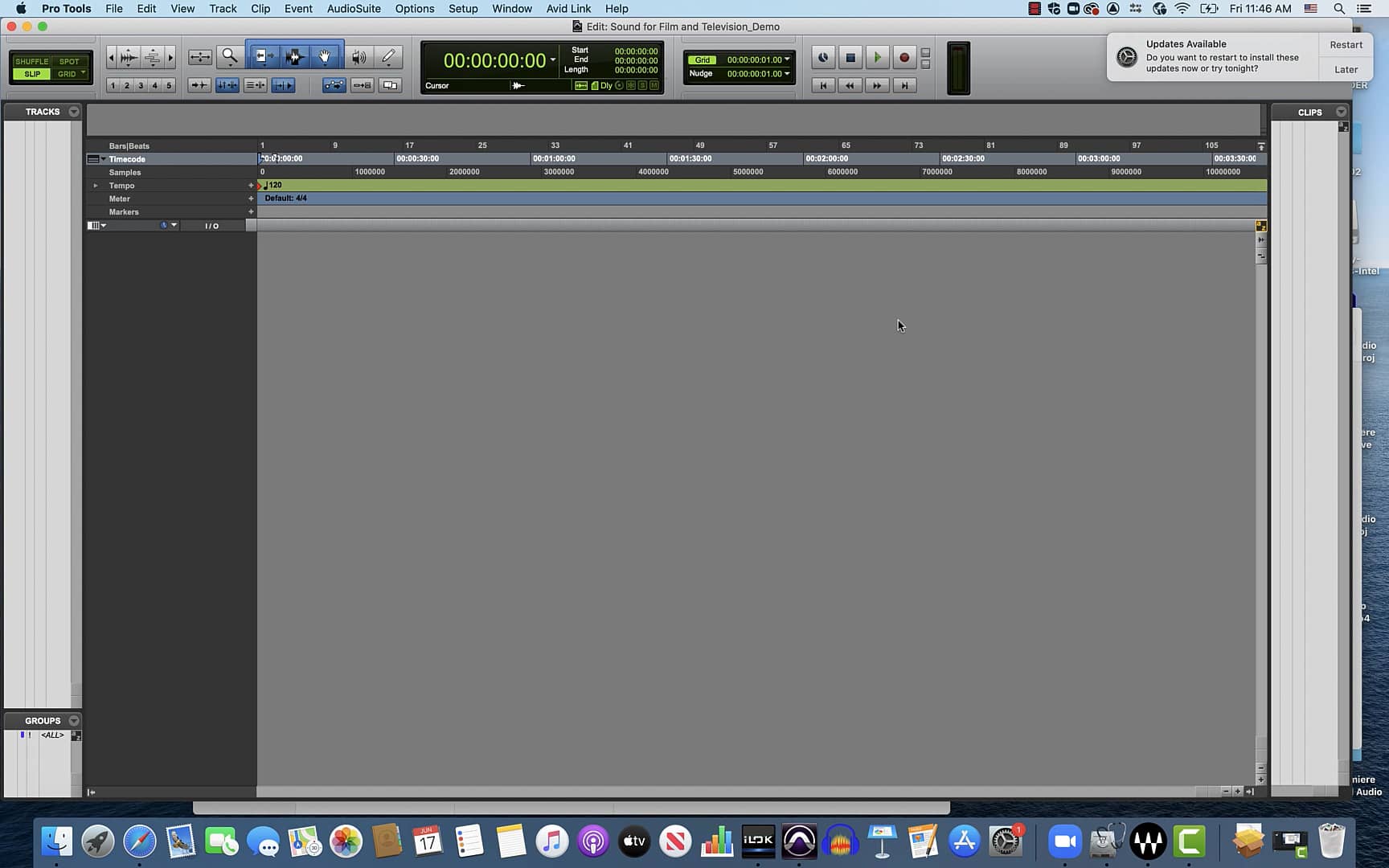 ProTools Set Up Menu on Vimeo
