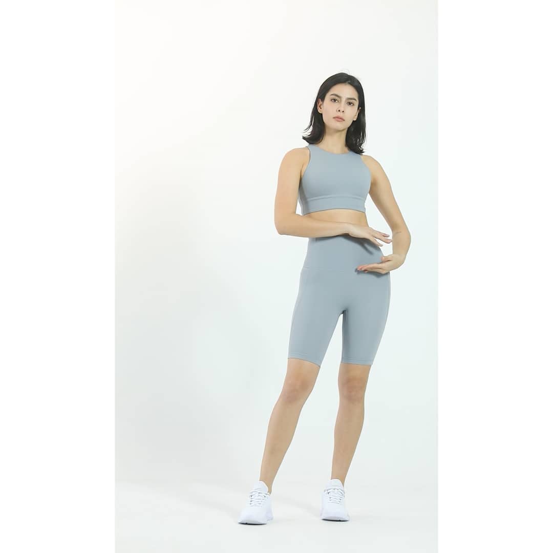 No Camel Toe High Rise Tummy Control Lycra Workout Running Yoga Shorts ...