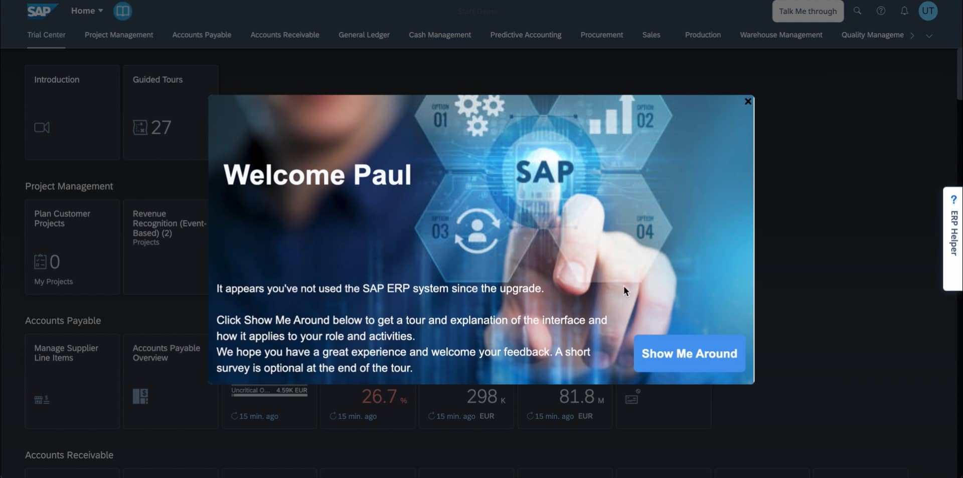 WalkMe with SAP S/4HANA demo - Onboarding and Receiving PO on Vimeo