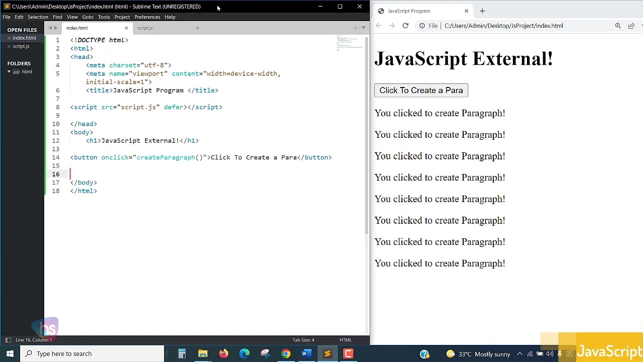 14c External JavaScript on Vimeo
