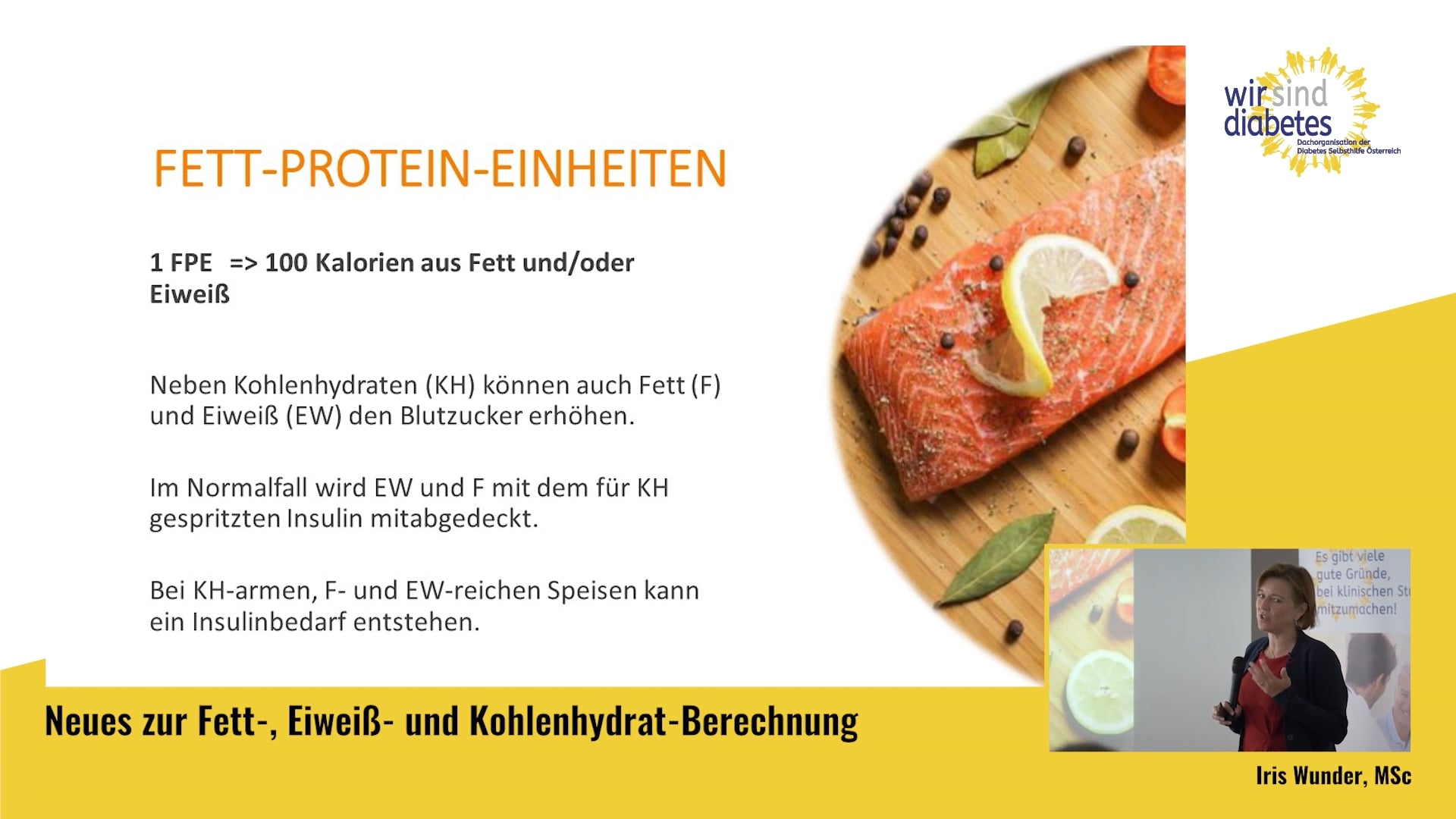 Vortrag von Iris Wunder, MSc, Diätologin und Diabetesberaterin „Neues ...