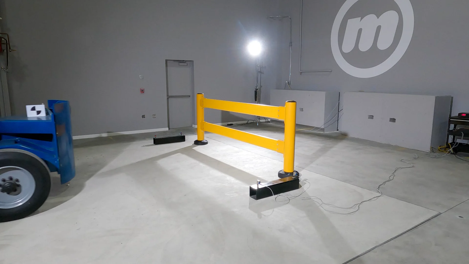 McCue SafeStop Guardrail Impact Testing