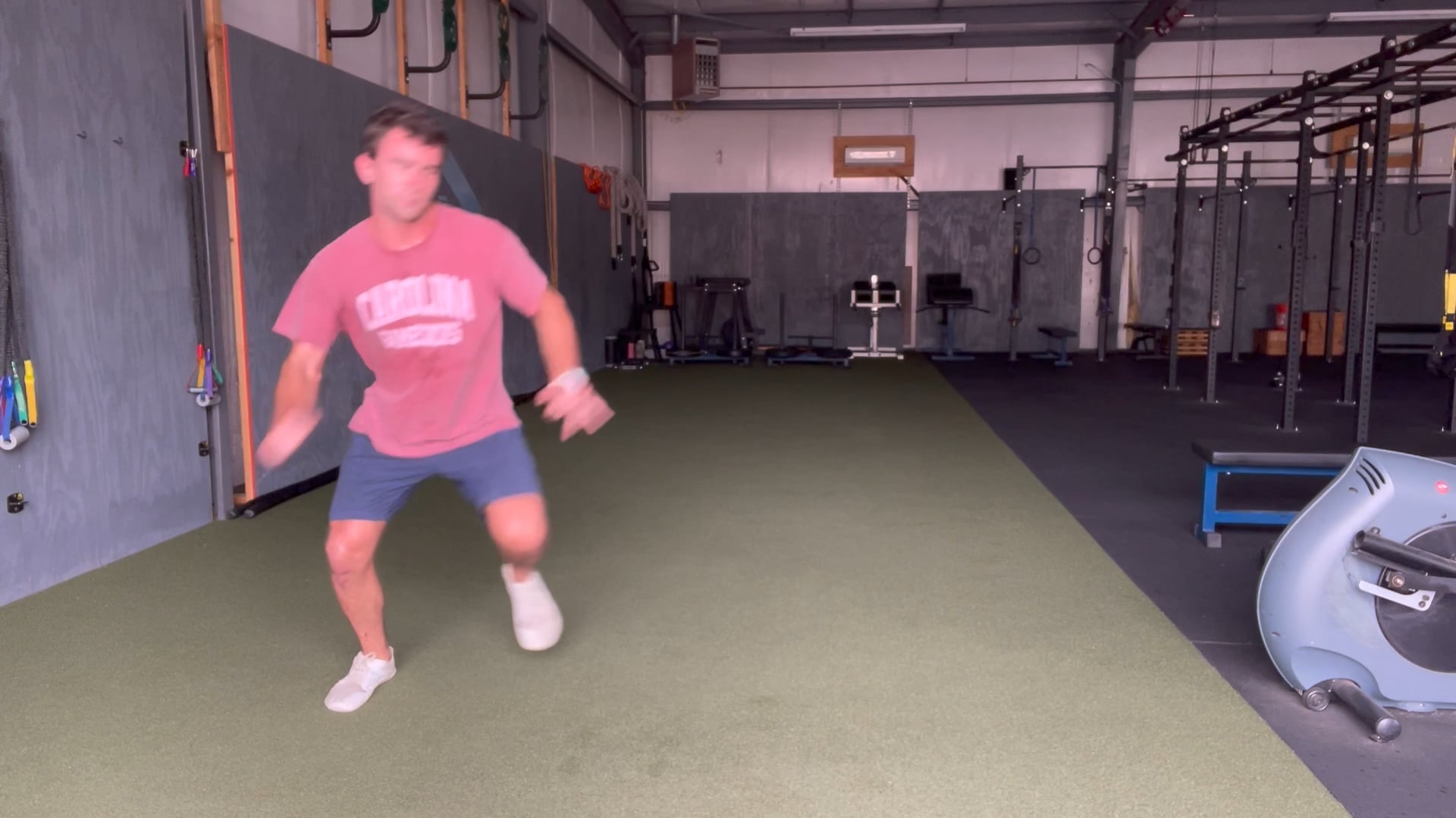Lateral Jump with 90 Degree Turn (alternating sides) on Vimeo