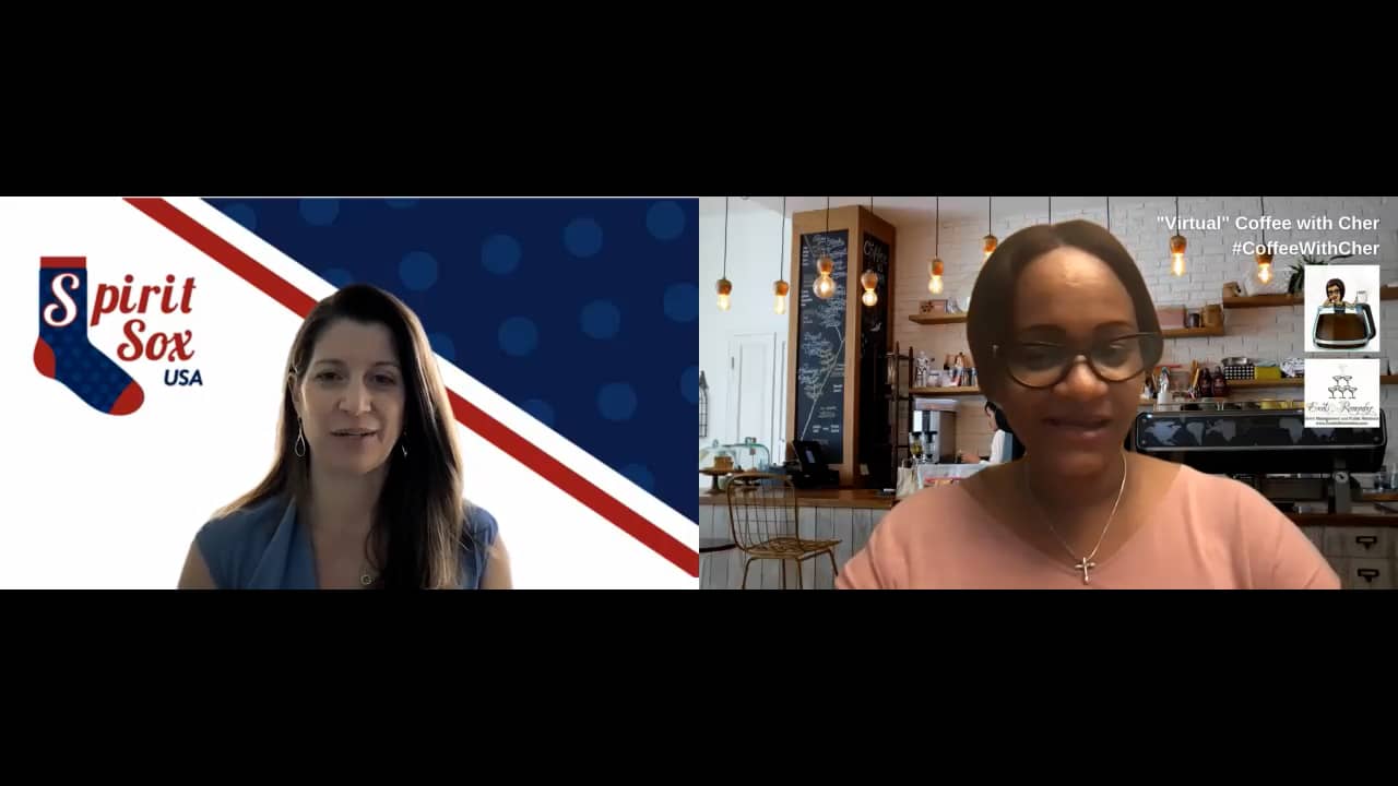 Coffee with Cher Podcast: Lisa Riggs of Spirit Sox on Vimeo