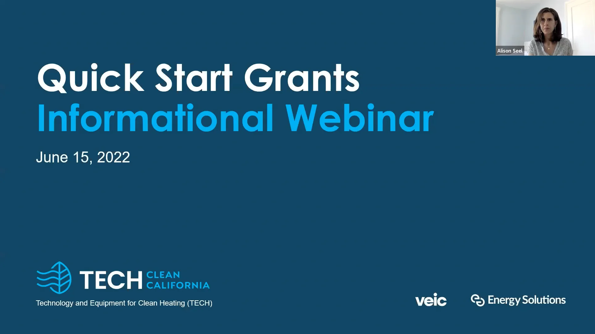TECH Clean California Quick Start Grants June 15, 2022 on Vimeo