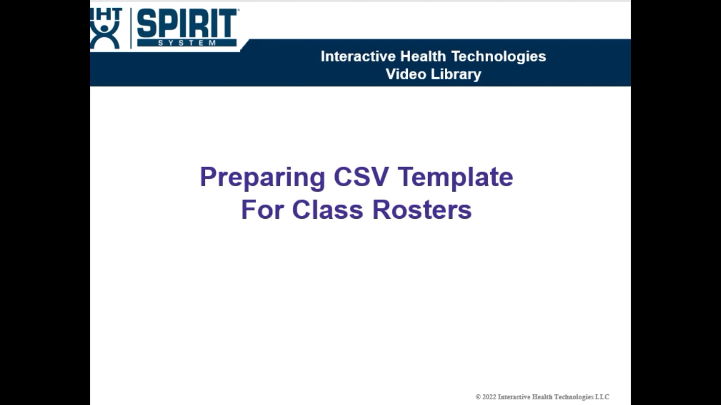 Creating Your CSV File for Your IHT Account