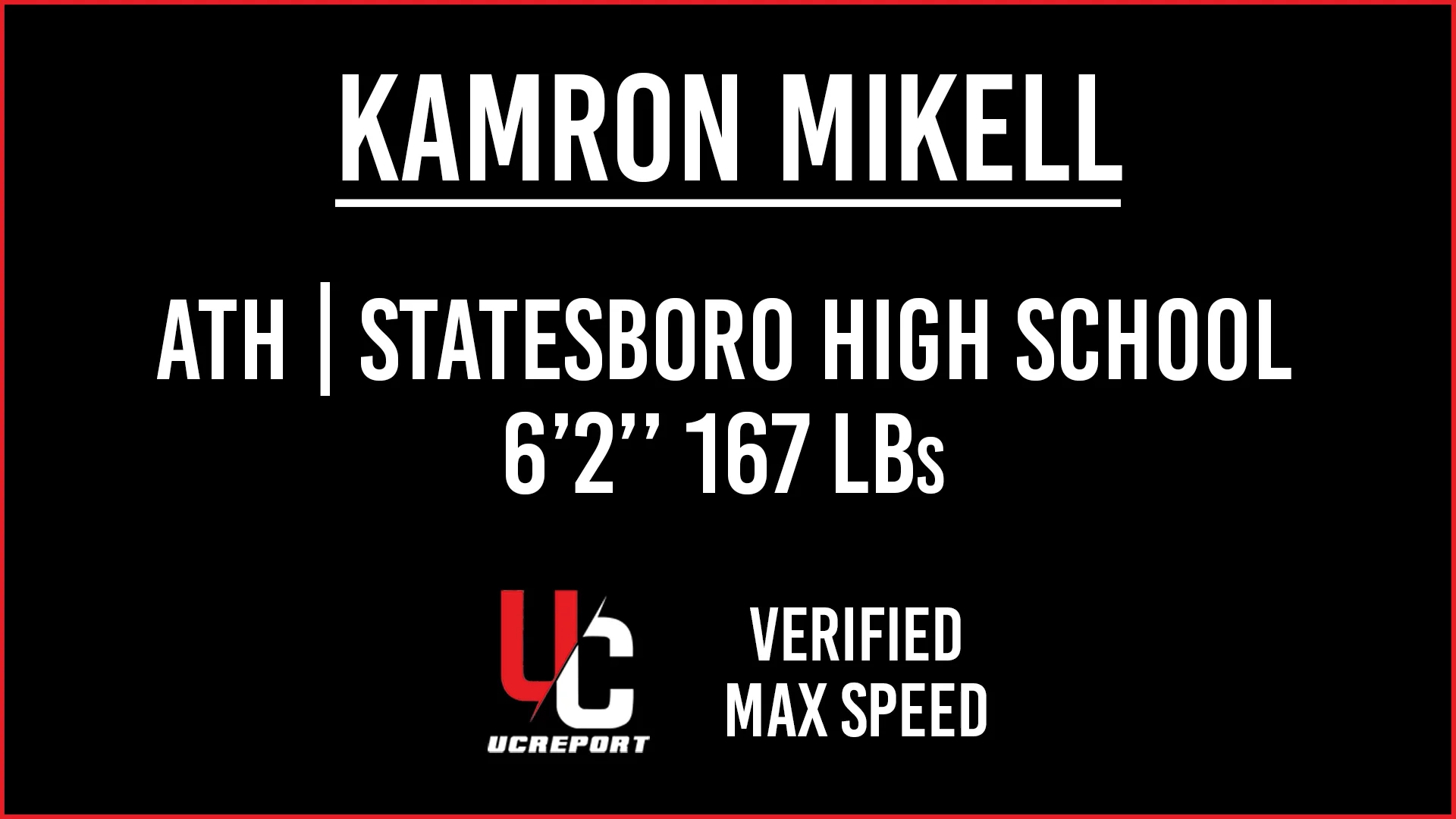 UC Report Max Speed: 2024 Sneak Peak QB/ATH Kamron Mikell on Vimeo