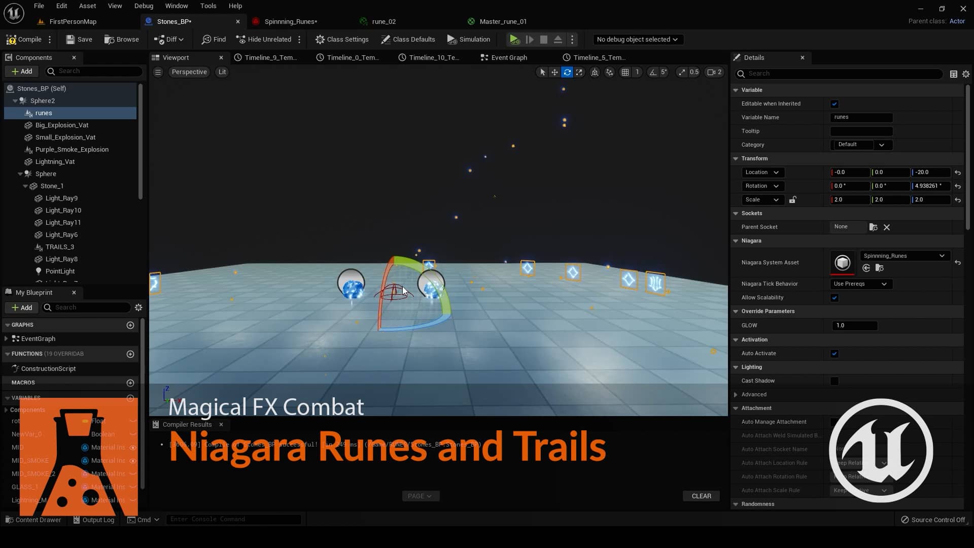 Magical Combat FX | Part 2 | Niagara Runes and Trails on Vimeo