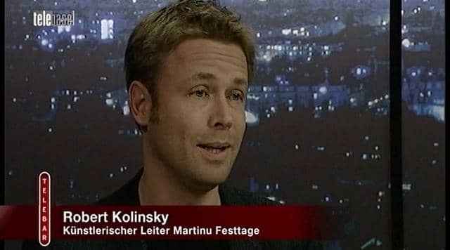 Robert Kolinsky zu Gast in der Telebar von TeleBasel | MARTINŮ FESTTAGE ...