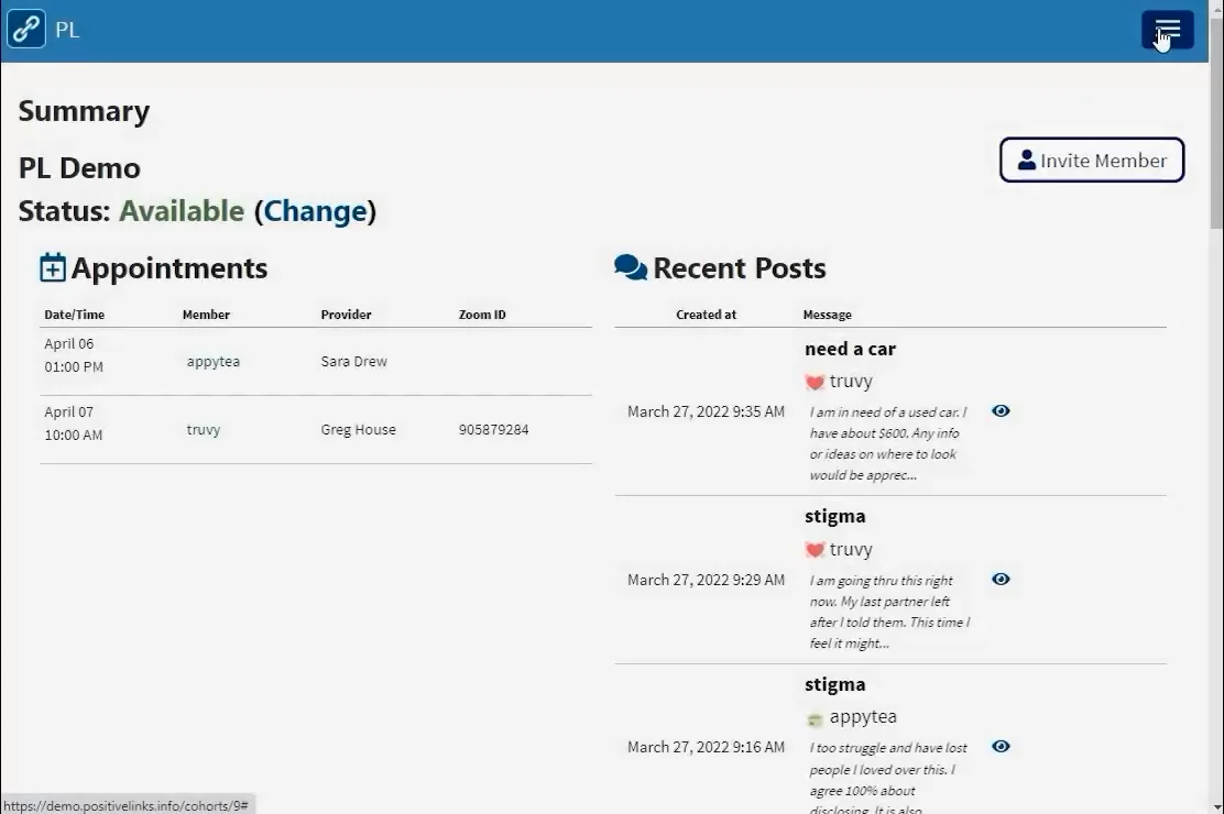 PL Cares Portal Admin View Add Contact