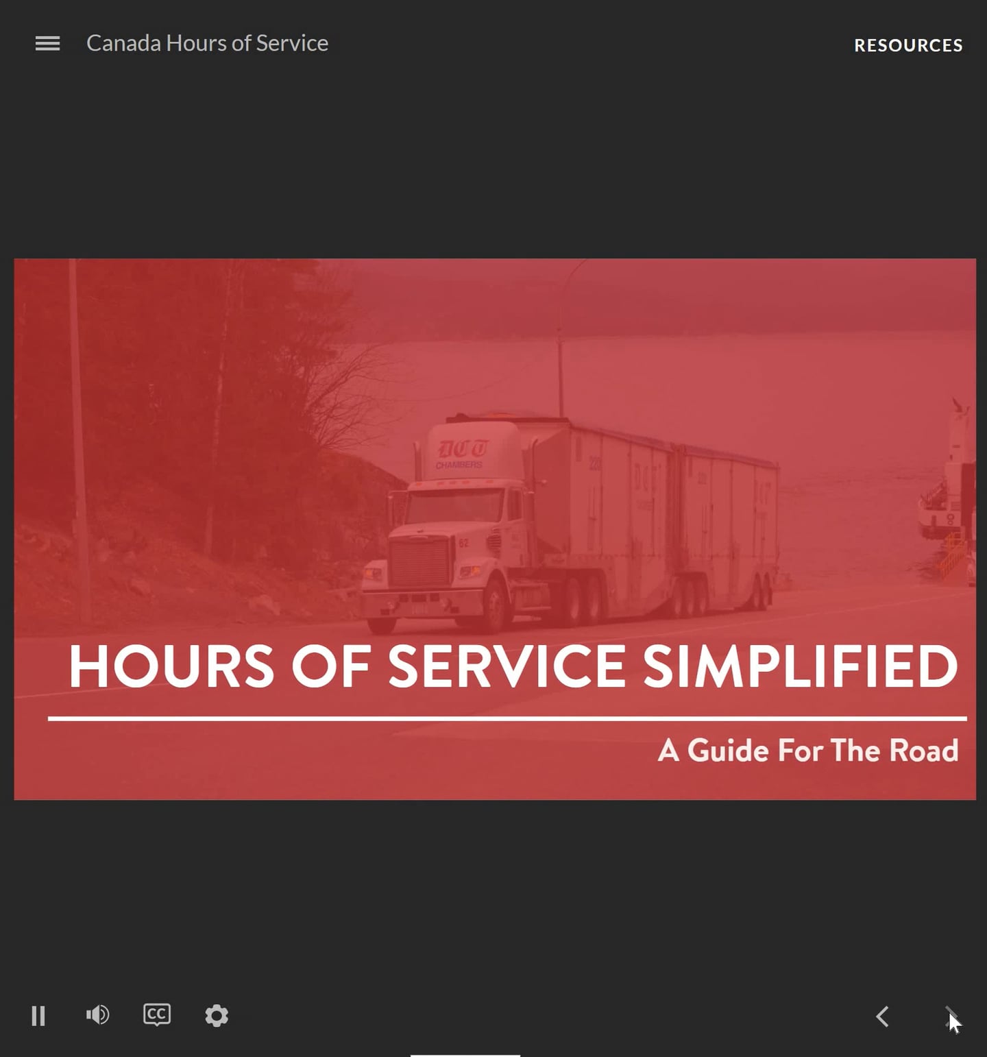 Hours of Service Canada Course Preview.wmv on Vimeo