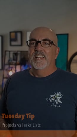 Tuesday Tip Projects Vs Task List On Vimeo