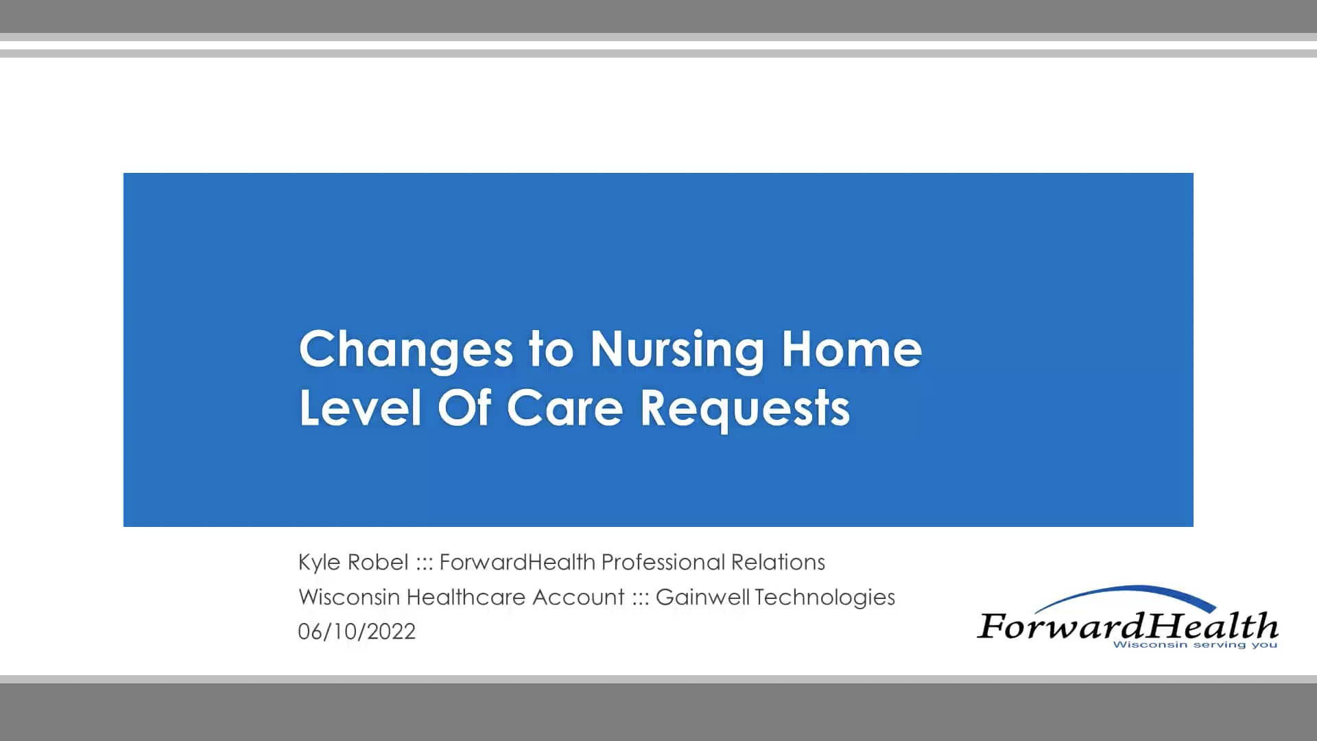 Changes to Nursing Home LOC Requests on Vimeo