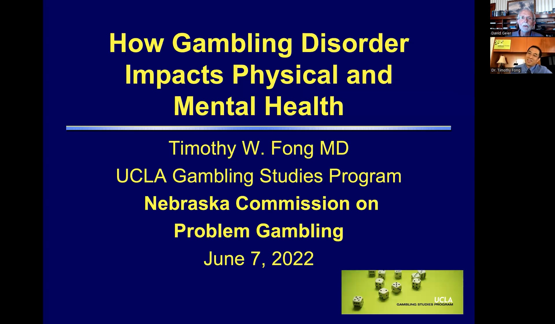 How Gambling Disorder Impacts Health - Timothy W. Fong MD on Vimeo