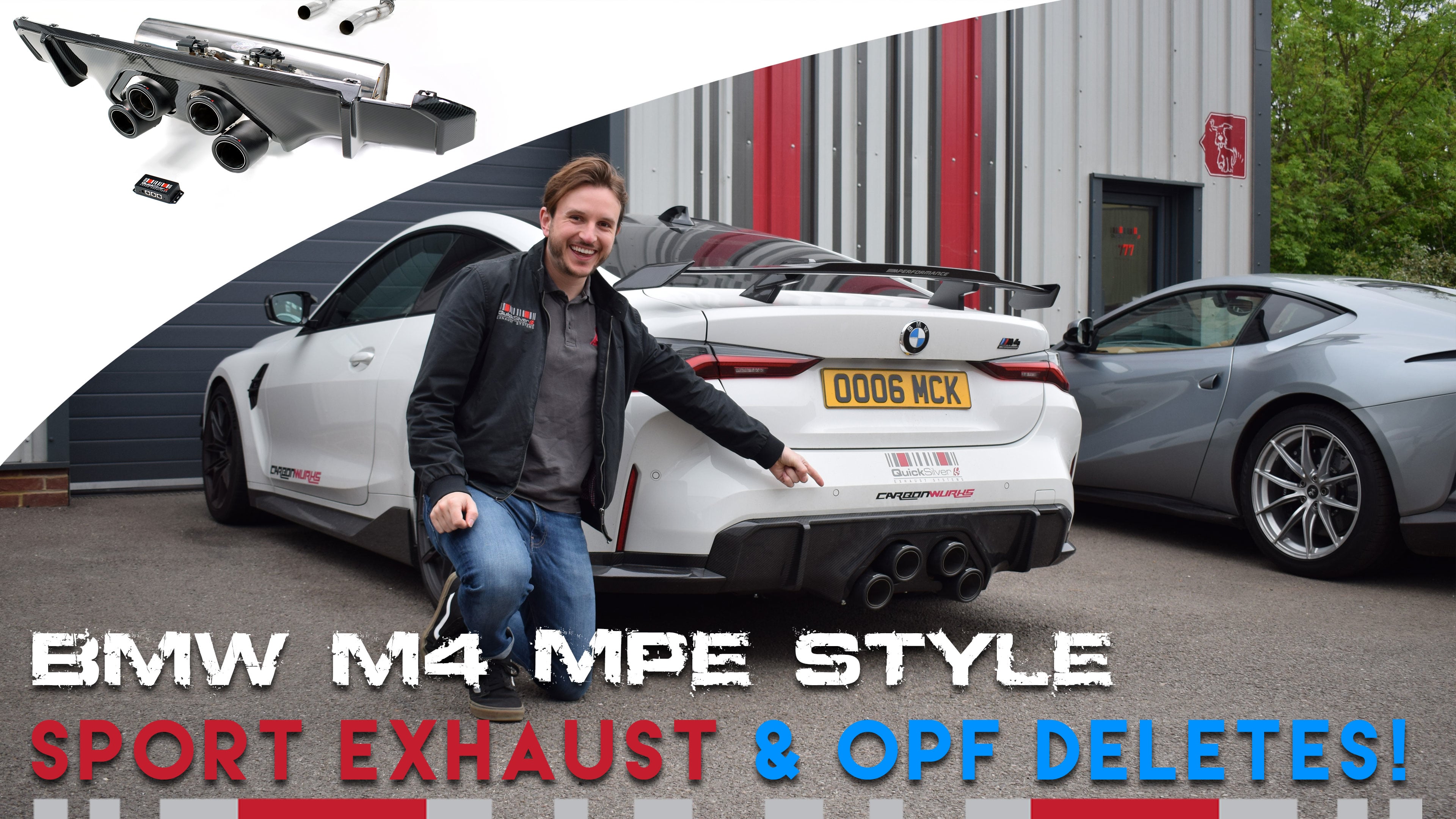 BMW M4 Competition with full sport exhaust and OPF delete pipes inc ...
