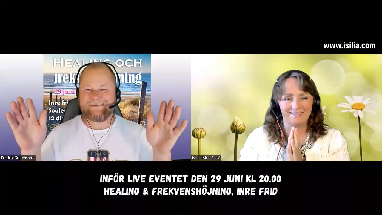 Introduktion Inför Live Eventet Healing & Frekvenshöjning, Inre Frid on ...