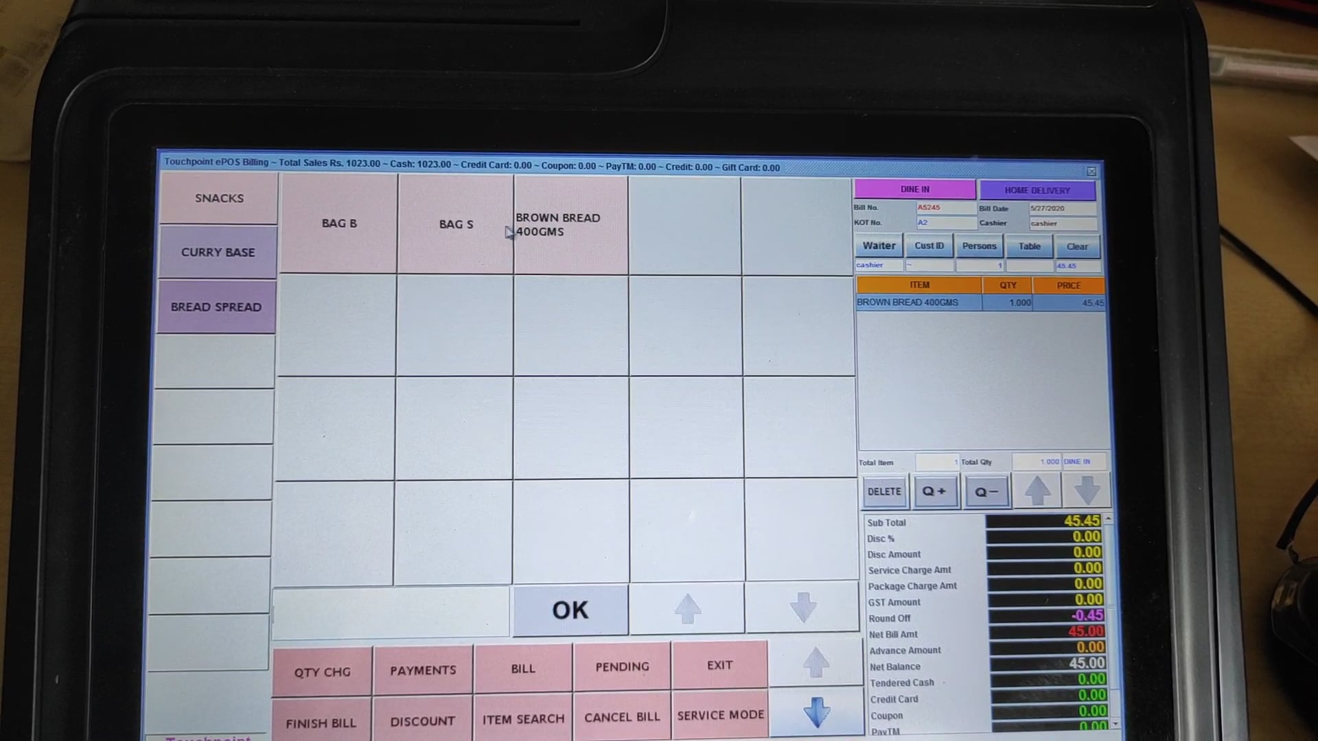 Touchpoint POS in 10" All In One System with printer on Vimeo