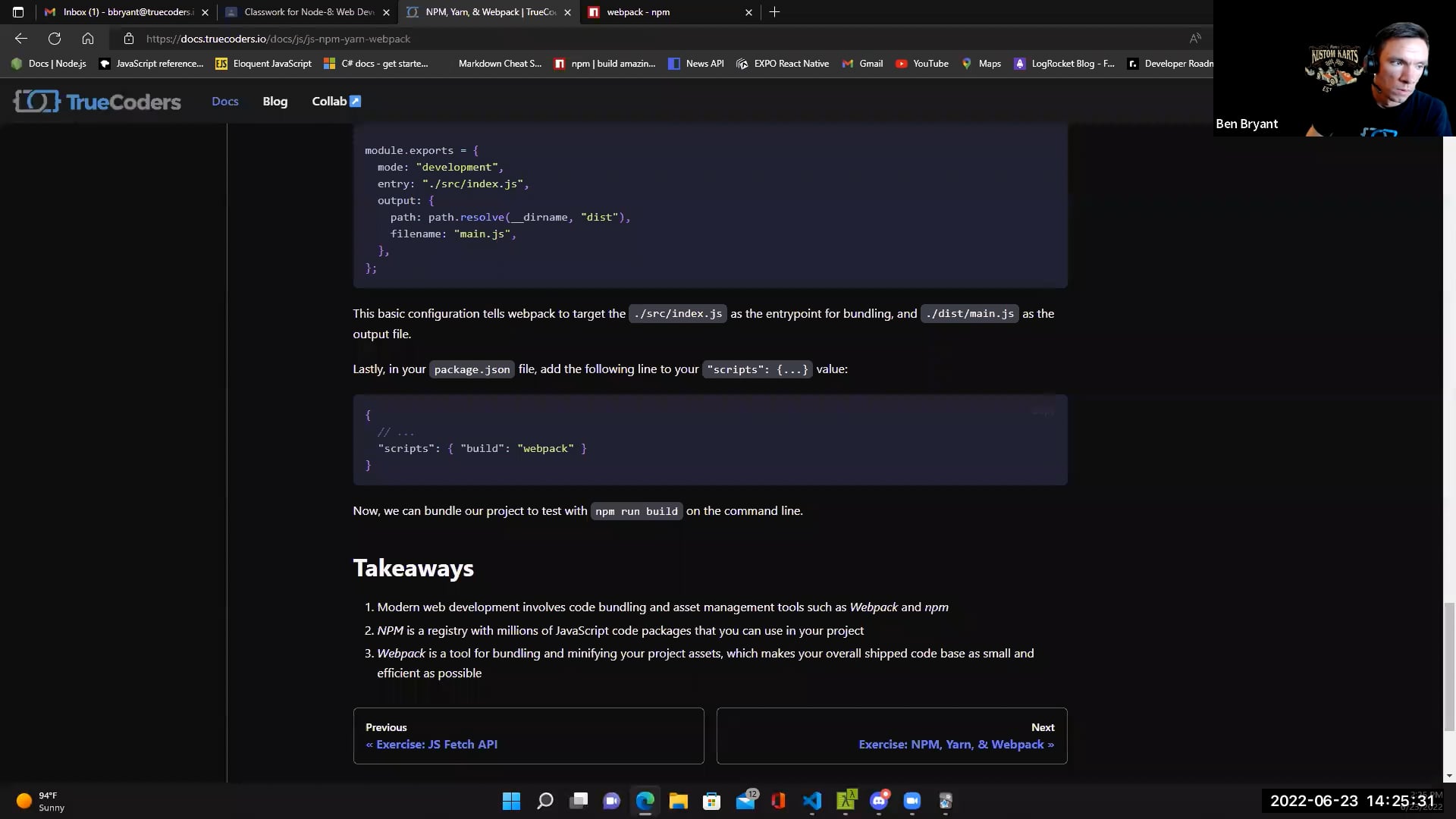 JS Modules Lesson on Vimeo