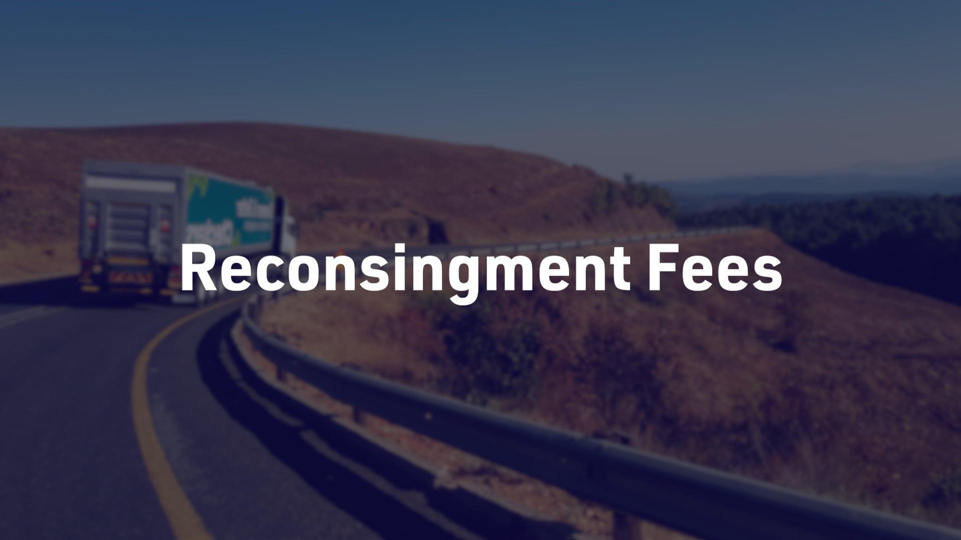 Freight Bills: Reconsignment Fees on Vimeo