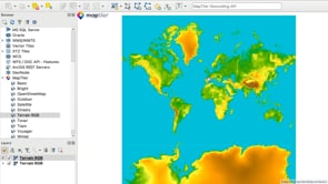 QGIS maps via plugin with OSM, satellite, terrain basemaps | MapTiler