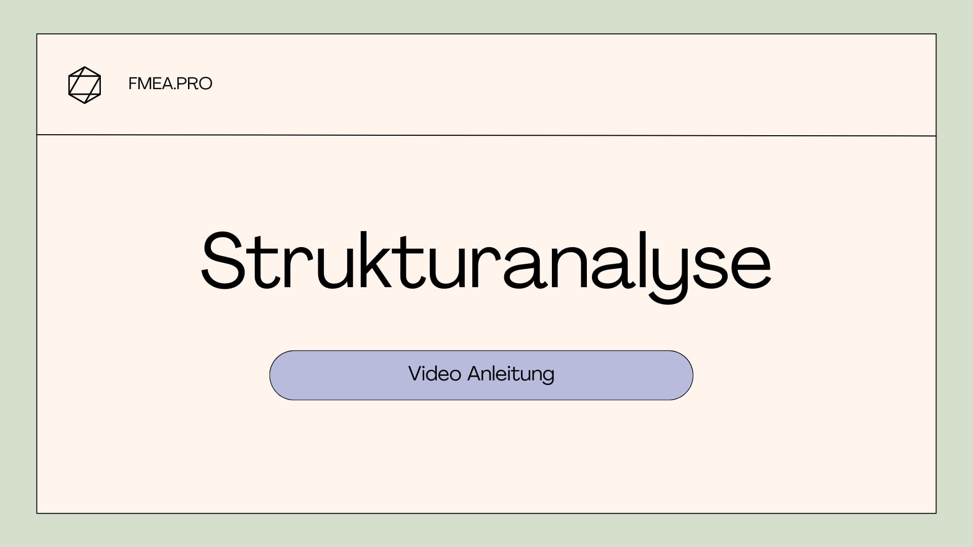 Strukturanalyse - FMEA.PRO on Vimeo