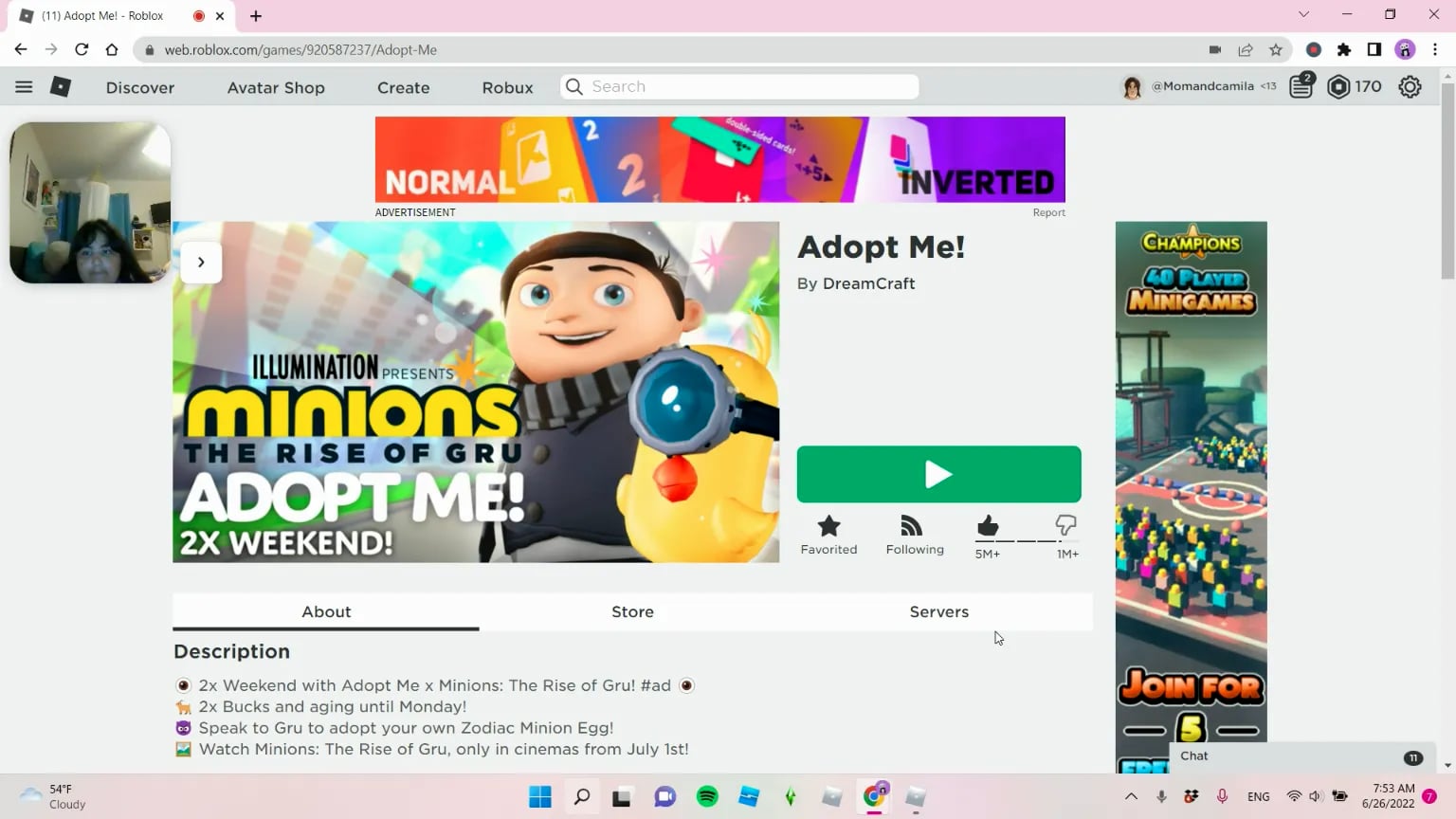 checking out the minion's update on Vimeo