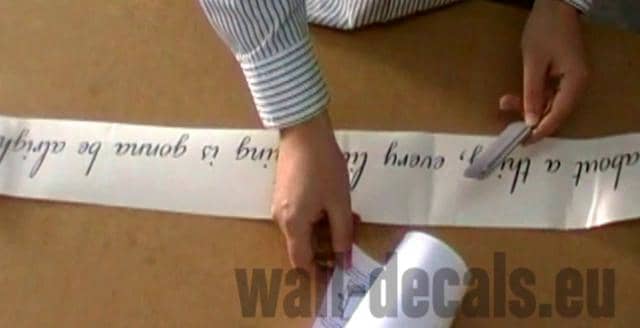 How to apply a vinyl sticker wall decal on Vimeo