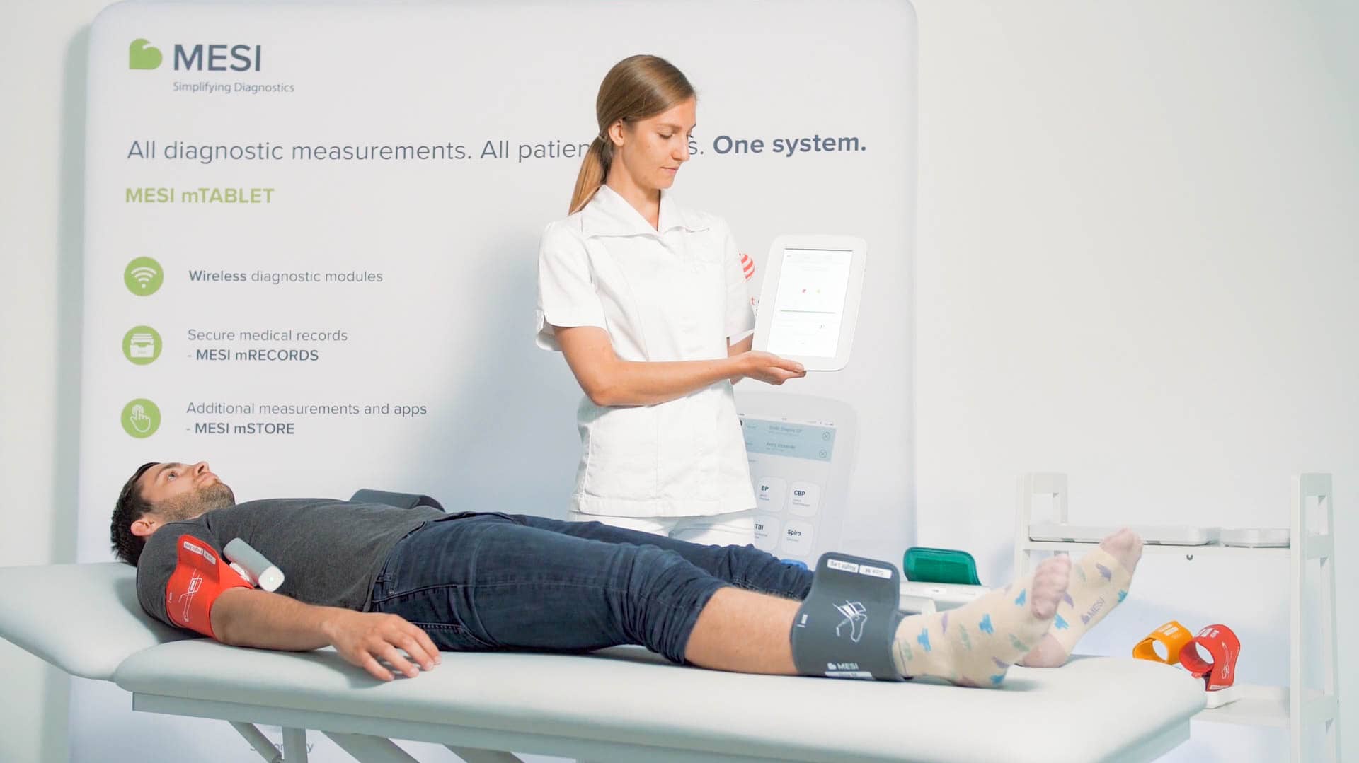 Demonstration of ankle-brachial index (ABI) measurement on Vimeo