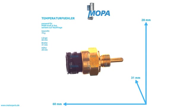 51274210190 - MOPA TEMPERATURFUEHLER passend für MAN truck & bus ...